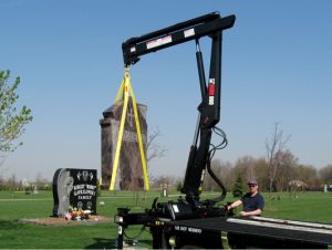 Monument Setting - Lincoln Granite